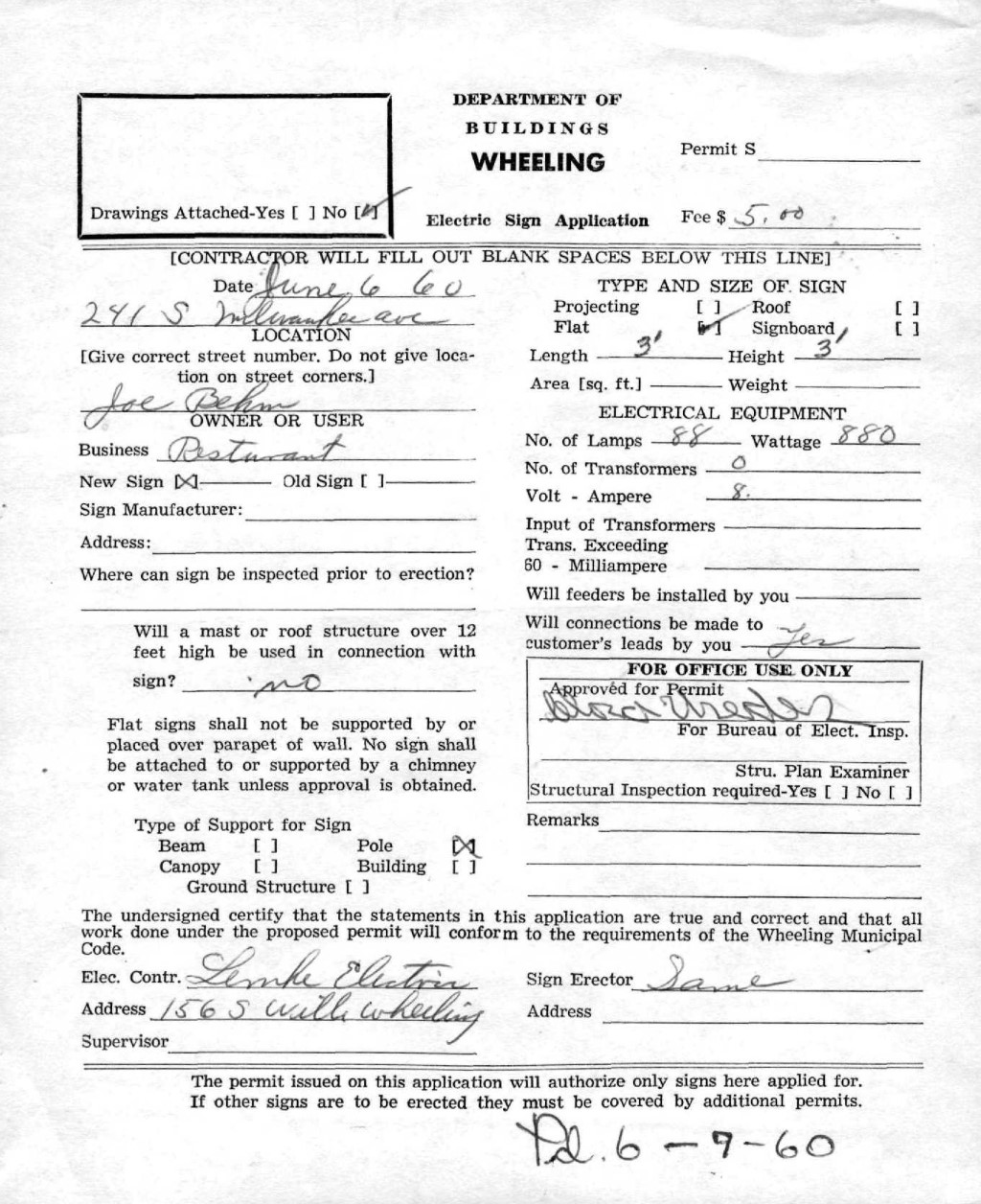 Object details - Building Permits 1960