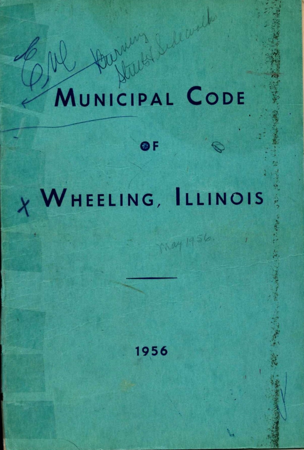 Object details - VOW Municipal Code 1956
